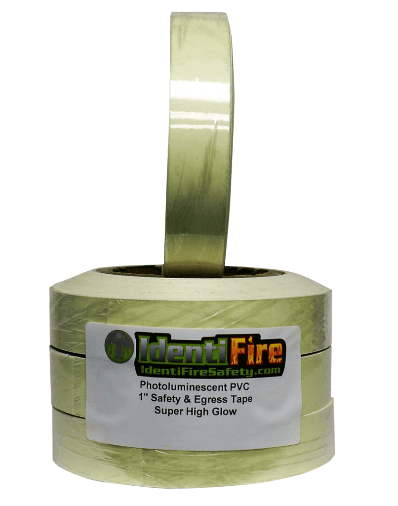 1" x 25 yard Photoluminescent Tape (Fire Retardant) – IdentiFire